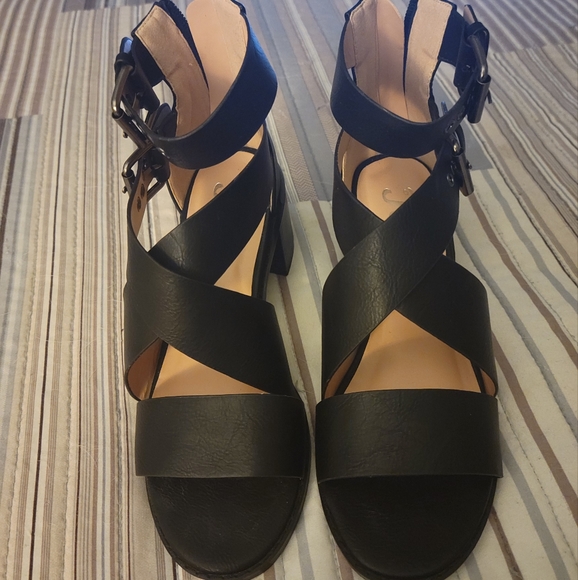 jc | Shoes | Ankle Low Heel Sandal | Poshmark